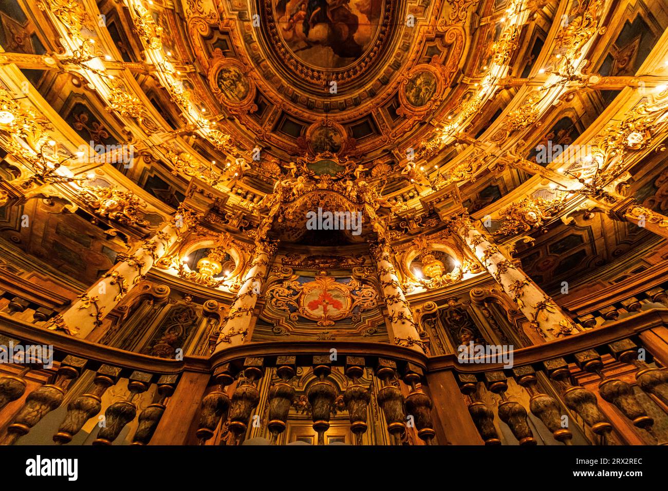 Interior of the Margravial Opera House, UNESCO World Heritage Site ...