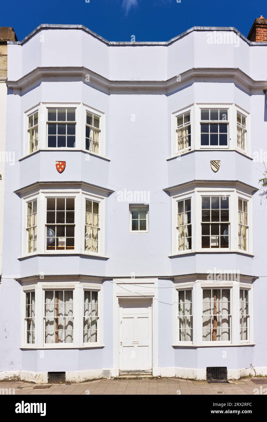 A trio of windows on a terraced house of Manchester Harris College ...