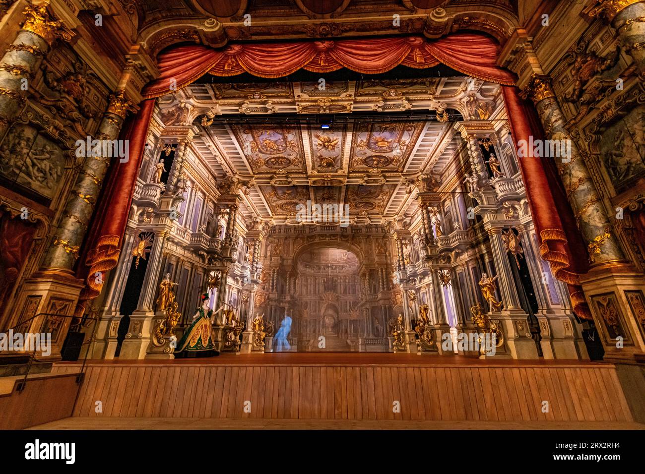 Interior of the Margravial Opera House, UNESCO World Heritage Site ...