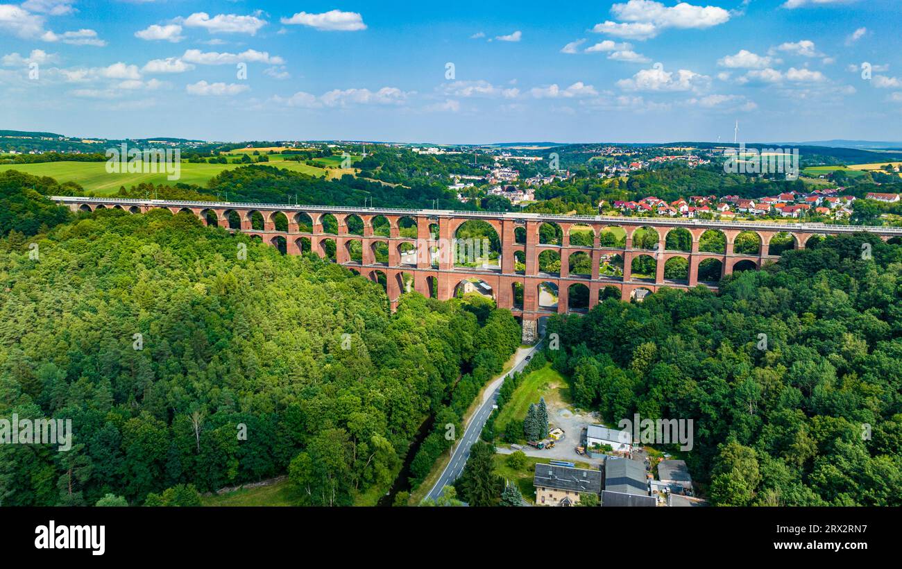 Aerial view viaduct bridge in hi-res stock photography and images - Alamy