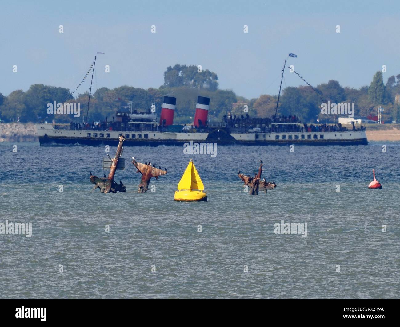 Sheerness, Kent, UK. 22nd Sep, 2023. World's last seagoing paddle ...