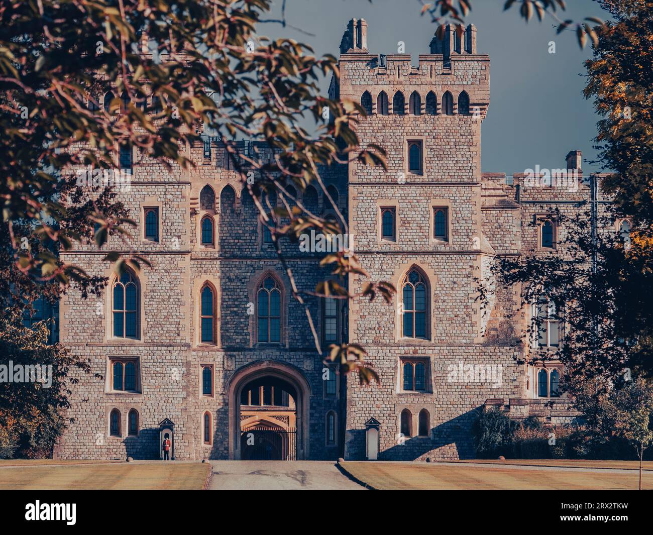 King George IV Gate with Lancaster and York Towers, Windsor Castle ...
