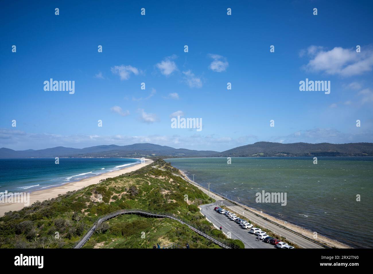 the neck at bruny island in tasmania australia Stock Photo - Alamy