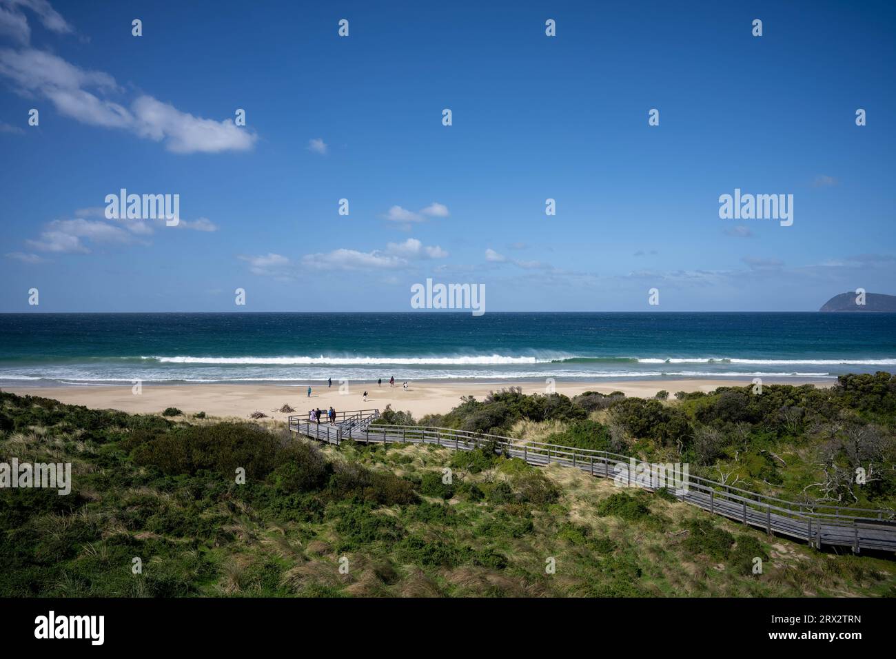the neck at bruny island in tasmania australia Stock Photo - Alamy