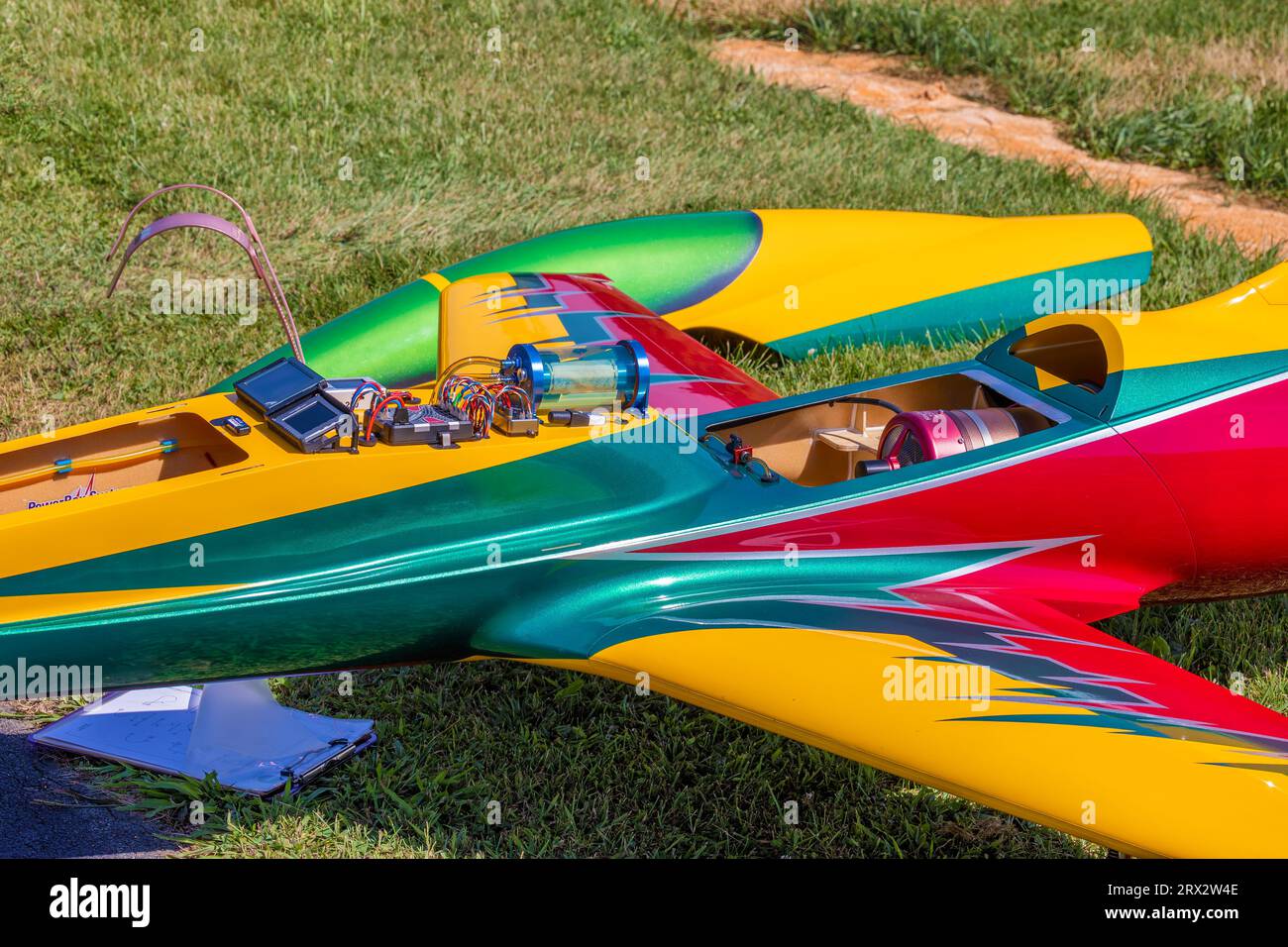 Mountain City, Tennessee: August 26, 2023: Close up of Radio Control ...