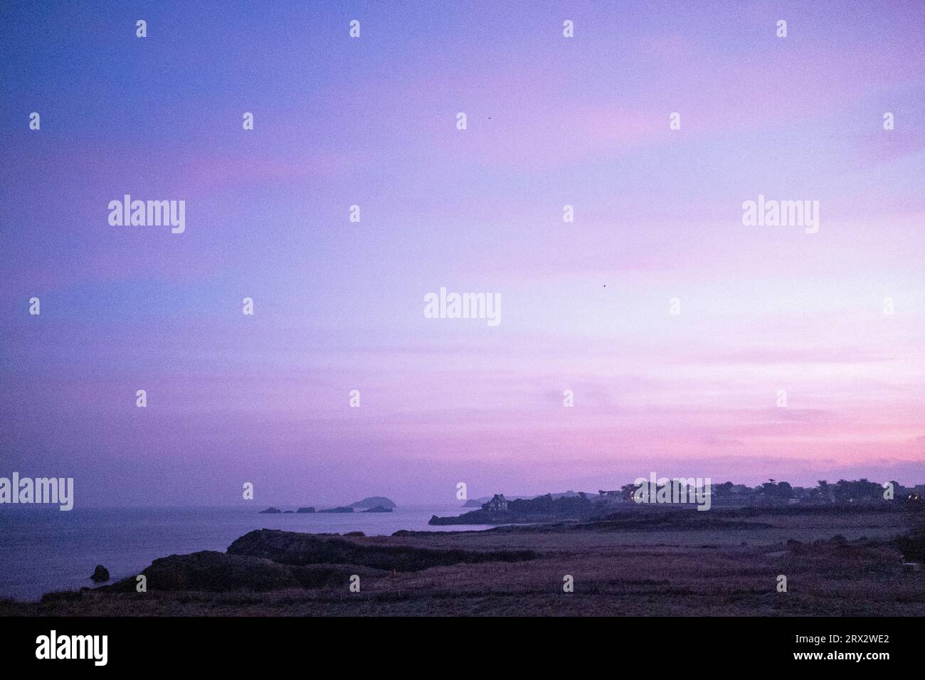 France, Bretagne, Saint-Malo le 2021-12-22. La Pointe de la Varde au ...