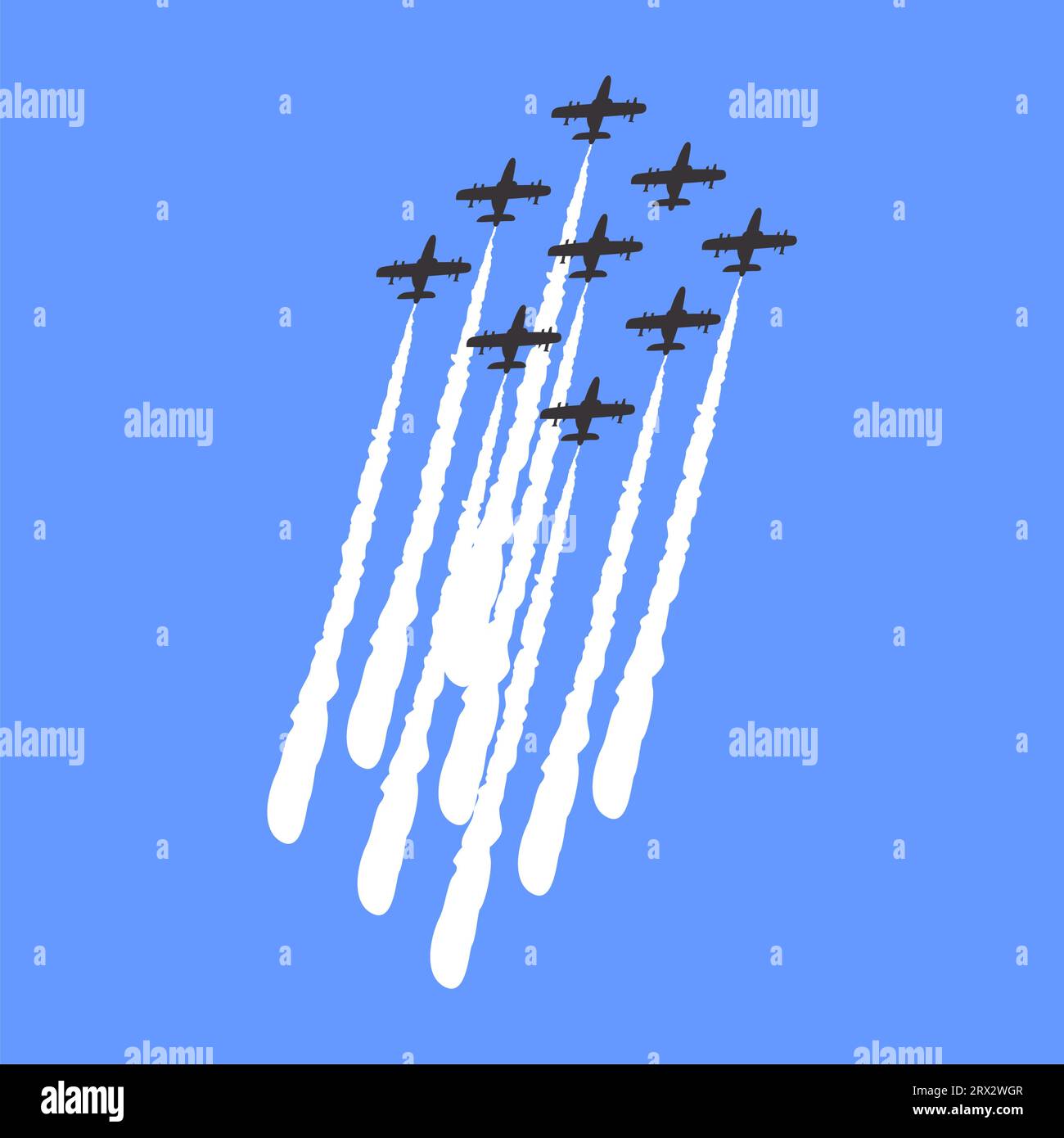 Aircraft at air display Stock Vector Images - Alamy
