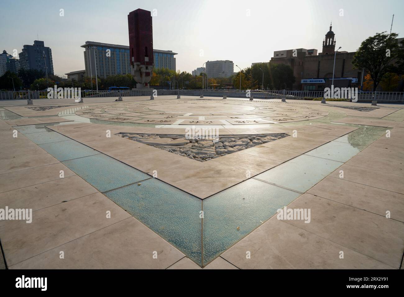 Beijing China, November 1, 2022: Beijing Olympic Park Tiandi Temple ...
