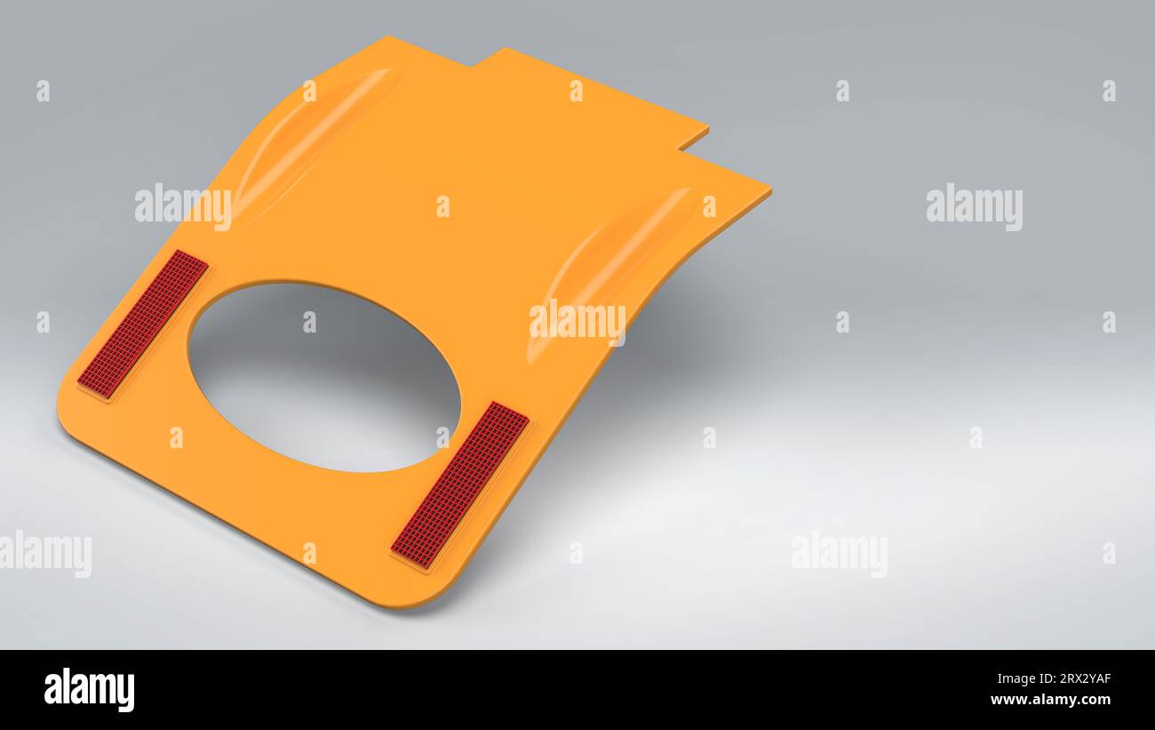 Orange Part design with red rubber stopper. Removable Support stand ...