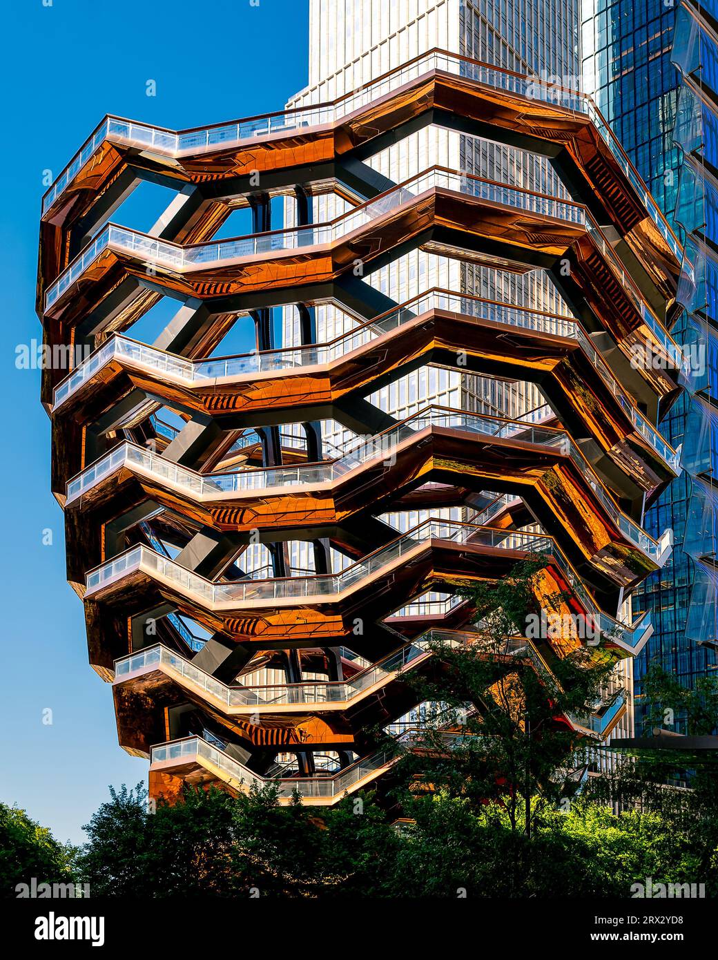 09.21.23. USA, New York. The vessel is an architecture in Hudson yardss ...