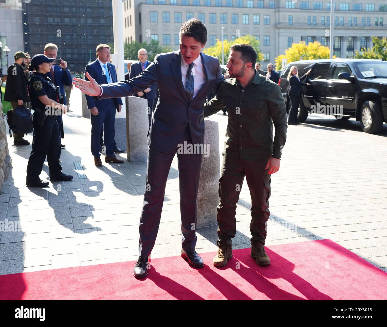 Prime Minister Justin Trudeau welcomes Ukrainian President Volodymyr ...