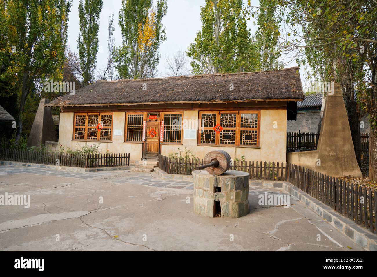 Beijing China, November 2, 2022: Daur people Dwellings in China Ethnic ...