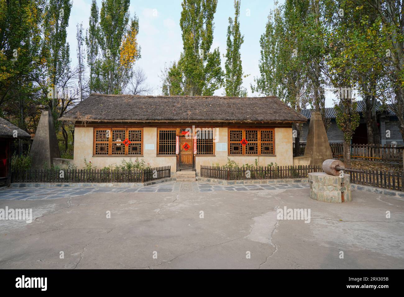 Beijing China, November 2, 2022: Daur people Dwellings in China Ethnic ...