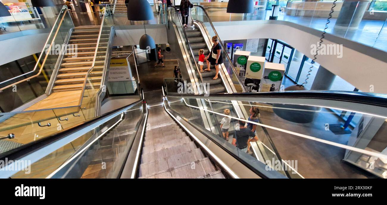 Mechanical stairs at IKEA store, Vénissieux, Rhone, AURA Region, France ...