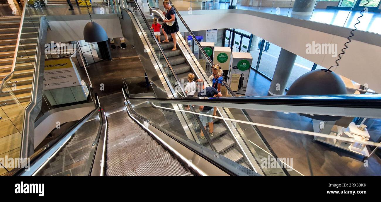 Mechanical stairs at IKEA store, Vénissieux, Rhone, AURA Region, France ...