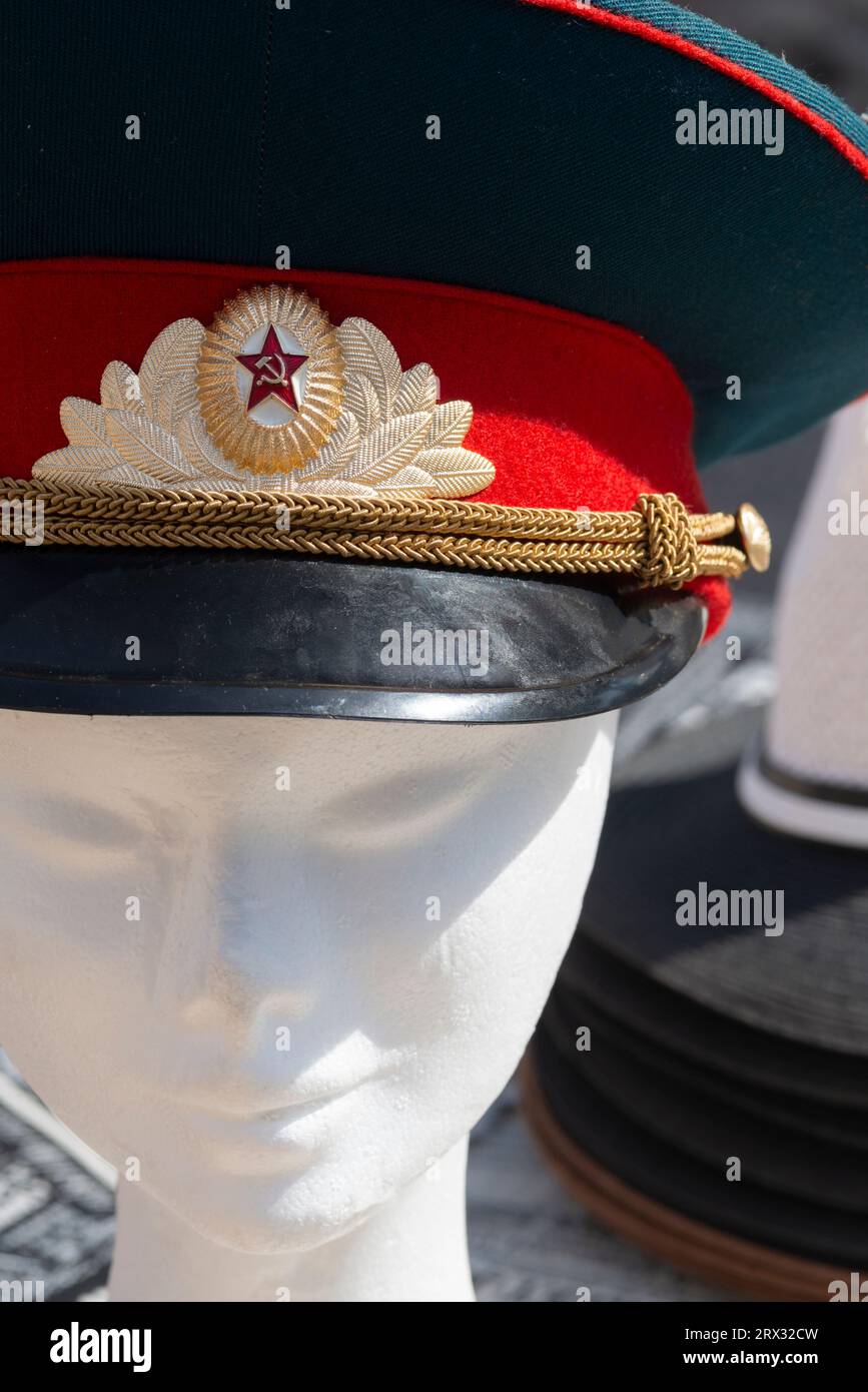 Russian officer hat hi-res stock photography and images - Alamy