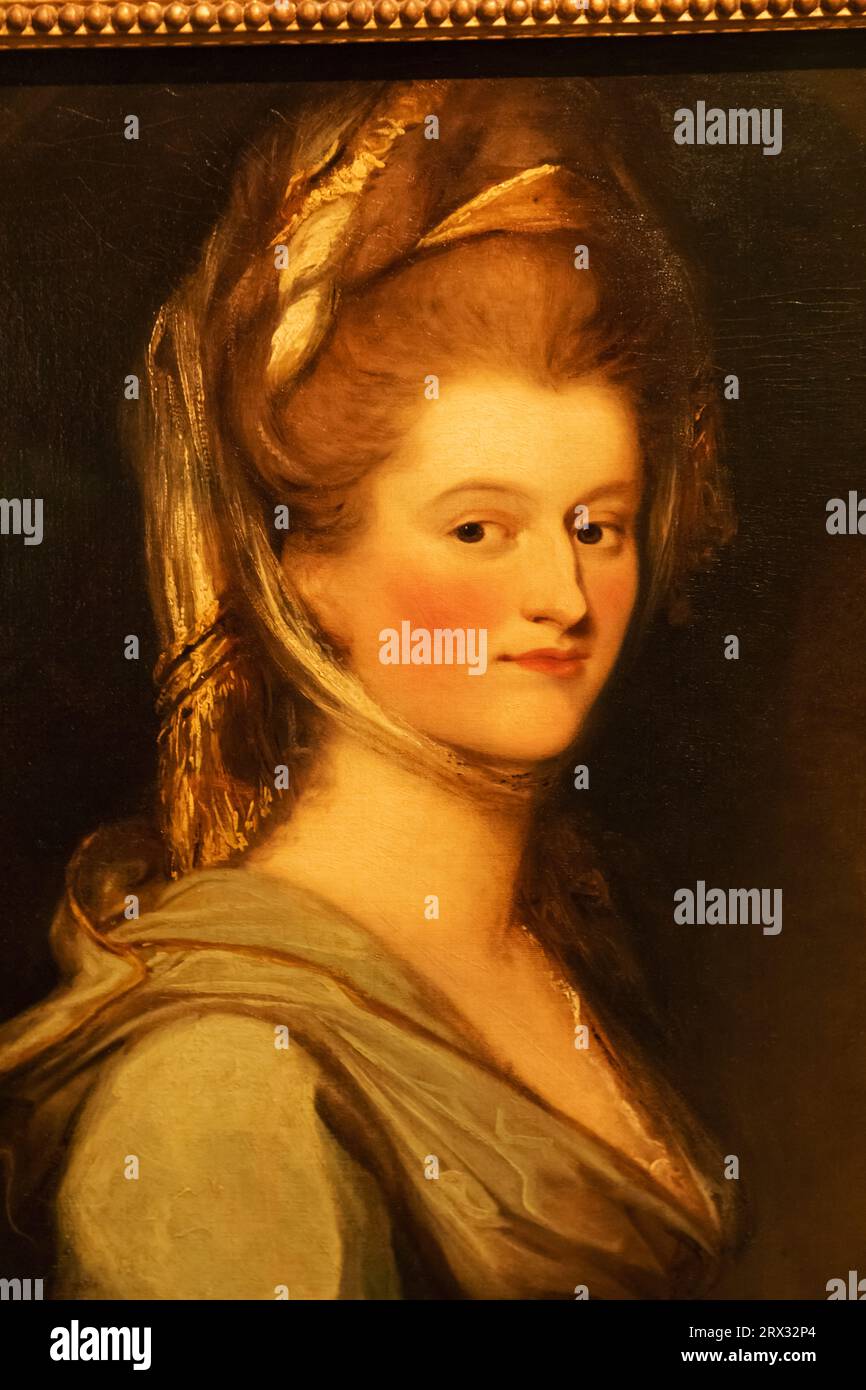 England, London, Portrait of Elizabeth Lady Craven (1750-1828) by Ozias ...