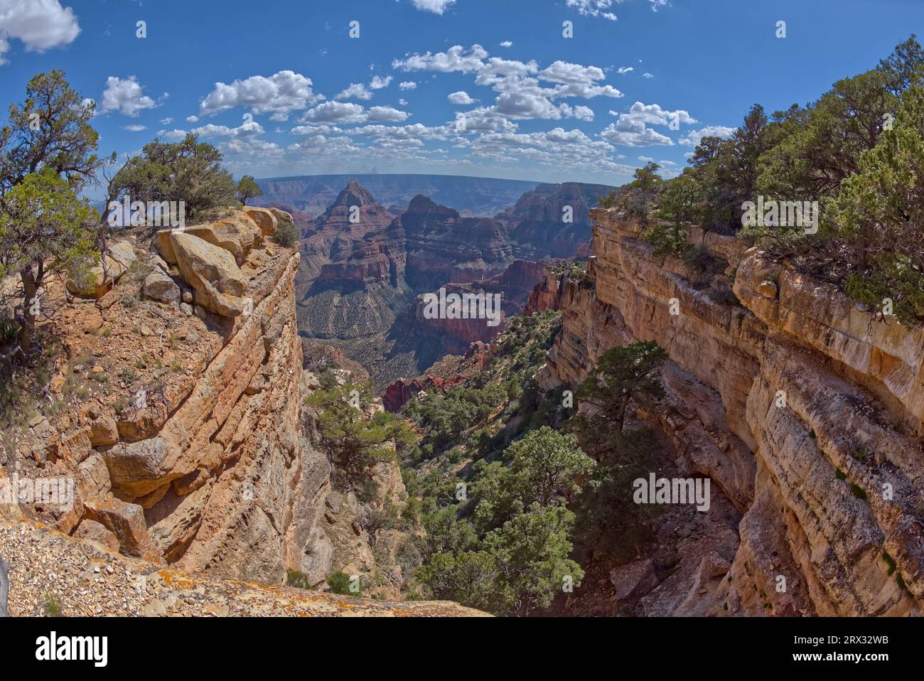 A narrow canyon along the south cliffs of Cape Final on the North Rim ...