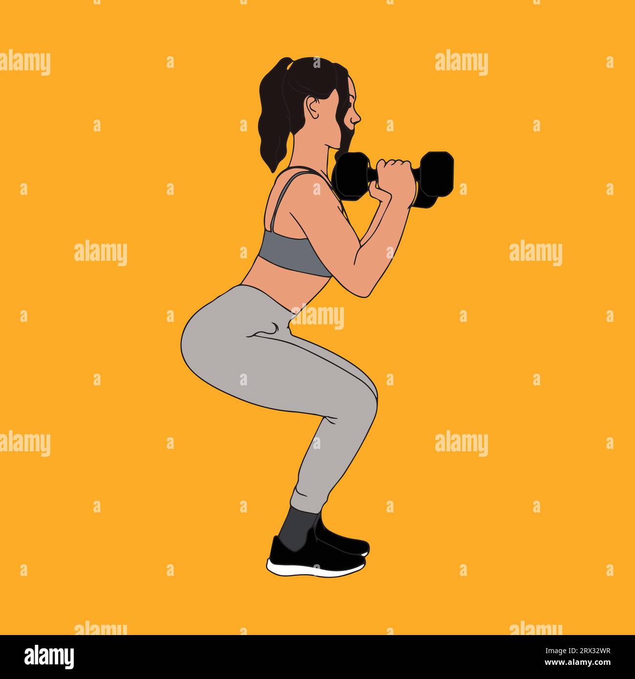 Fitness gym logo with vectorize format, yoga, vector Stock Vector Image ...