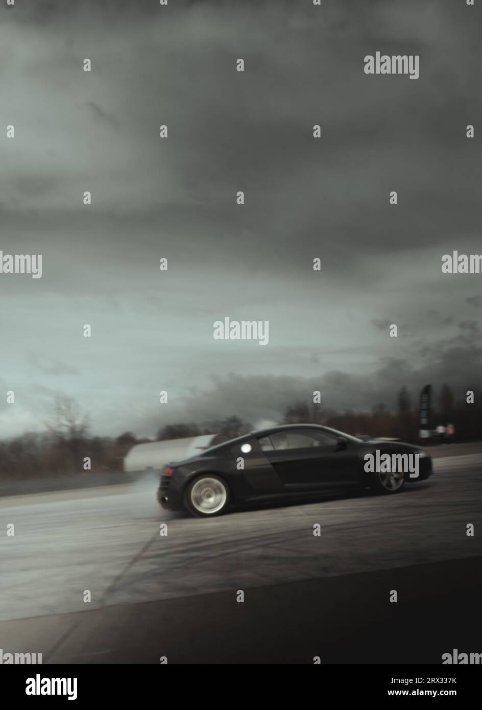 Audi R8 drifting at Czech Republic Stock Photo - Alamy