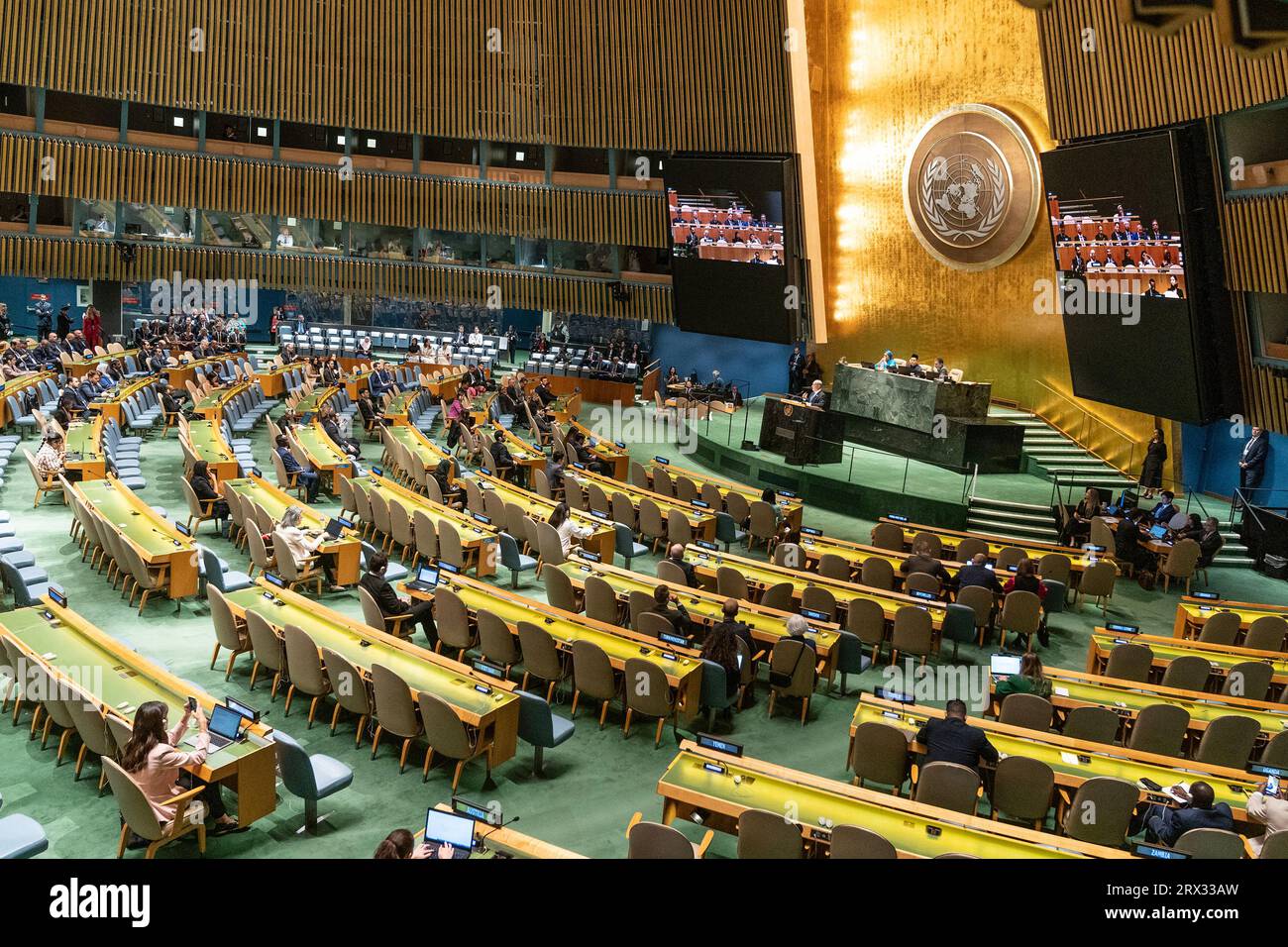 Prime Minister of Israel Benjamin Netanyahu speaks at the 78th Session ...