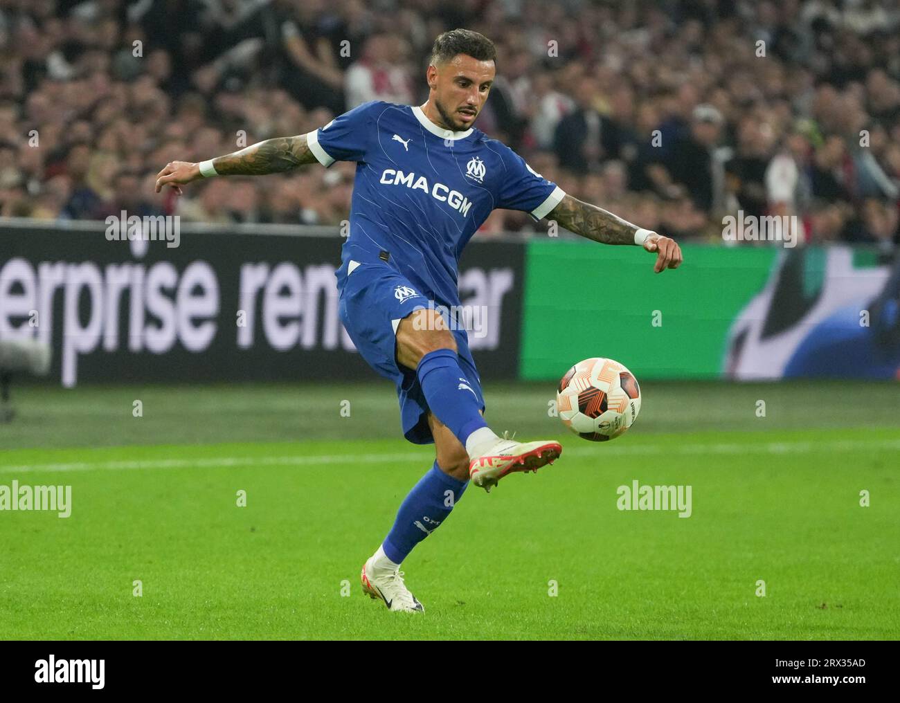 Jonathan Clauss of Olympique Marseille during the UEFA League Europa ...