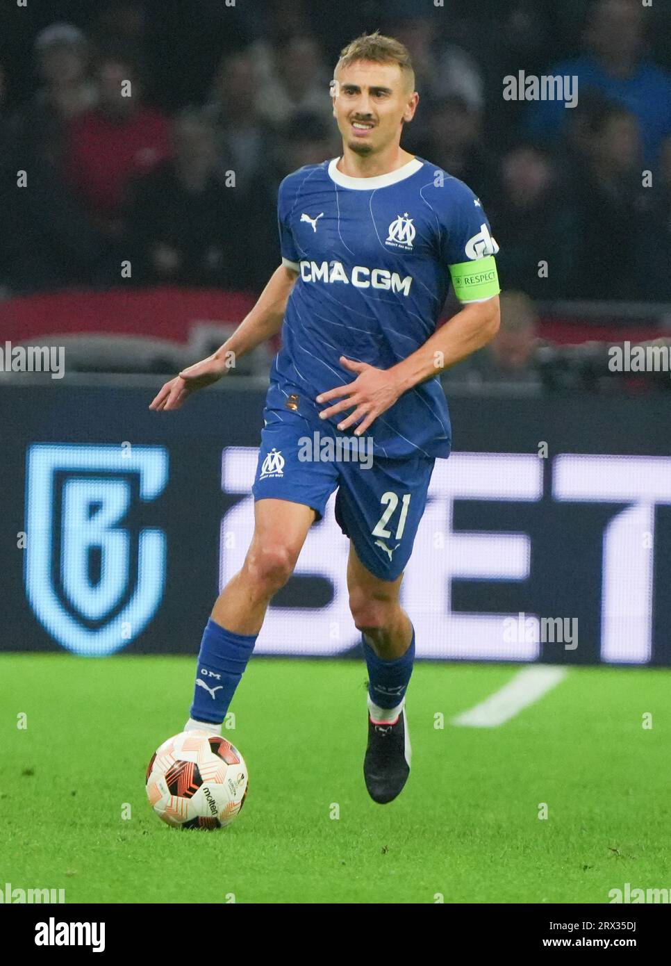 Valentin Rongier of Olympique Marseille during the UEFA League Europa ...