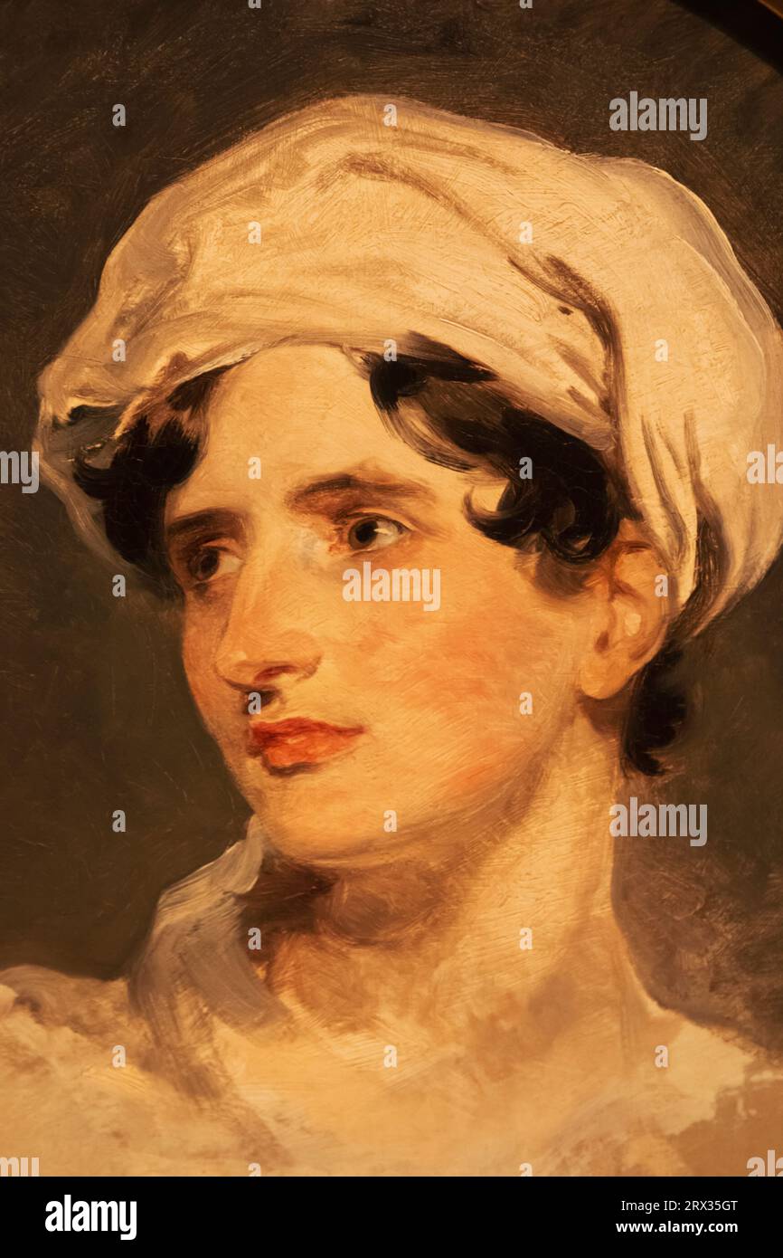 England, London, Portrait of Maria, Lady Callcott (1785-1842) by Sir ...