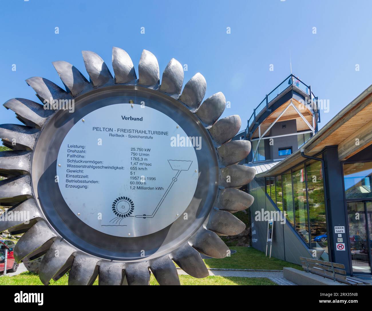 Malta: visitor center of dam of reservoir Kölnbrein of power stations ...