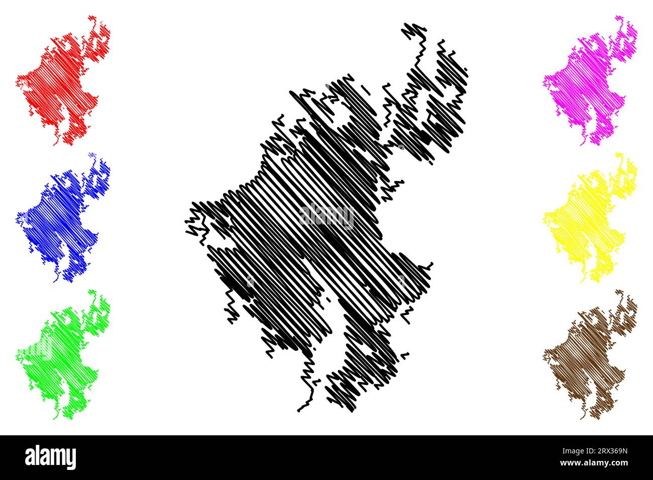 Lake Dubawnt (Canada, North America) map vector illustration, scribble sketch map Stock Vector ...