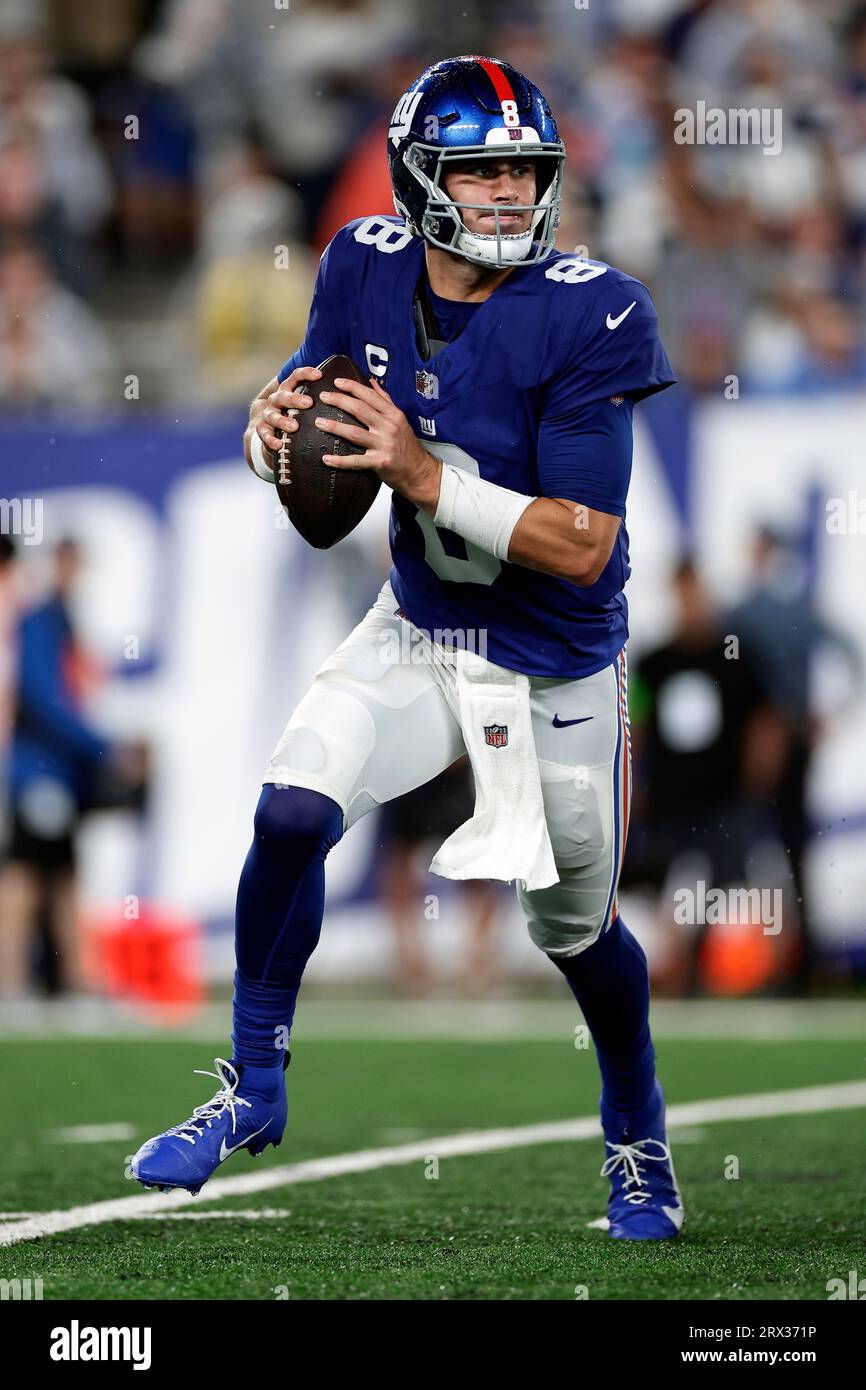 New York Giants quarterback Daniel Jones (8) in action against the ...