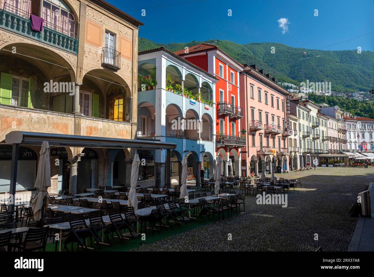 The Piazza Grande, Locarno, Ticino, Switzerland, Europe Stock Photo - Alamy