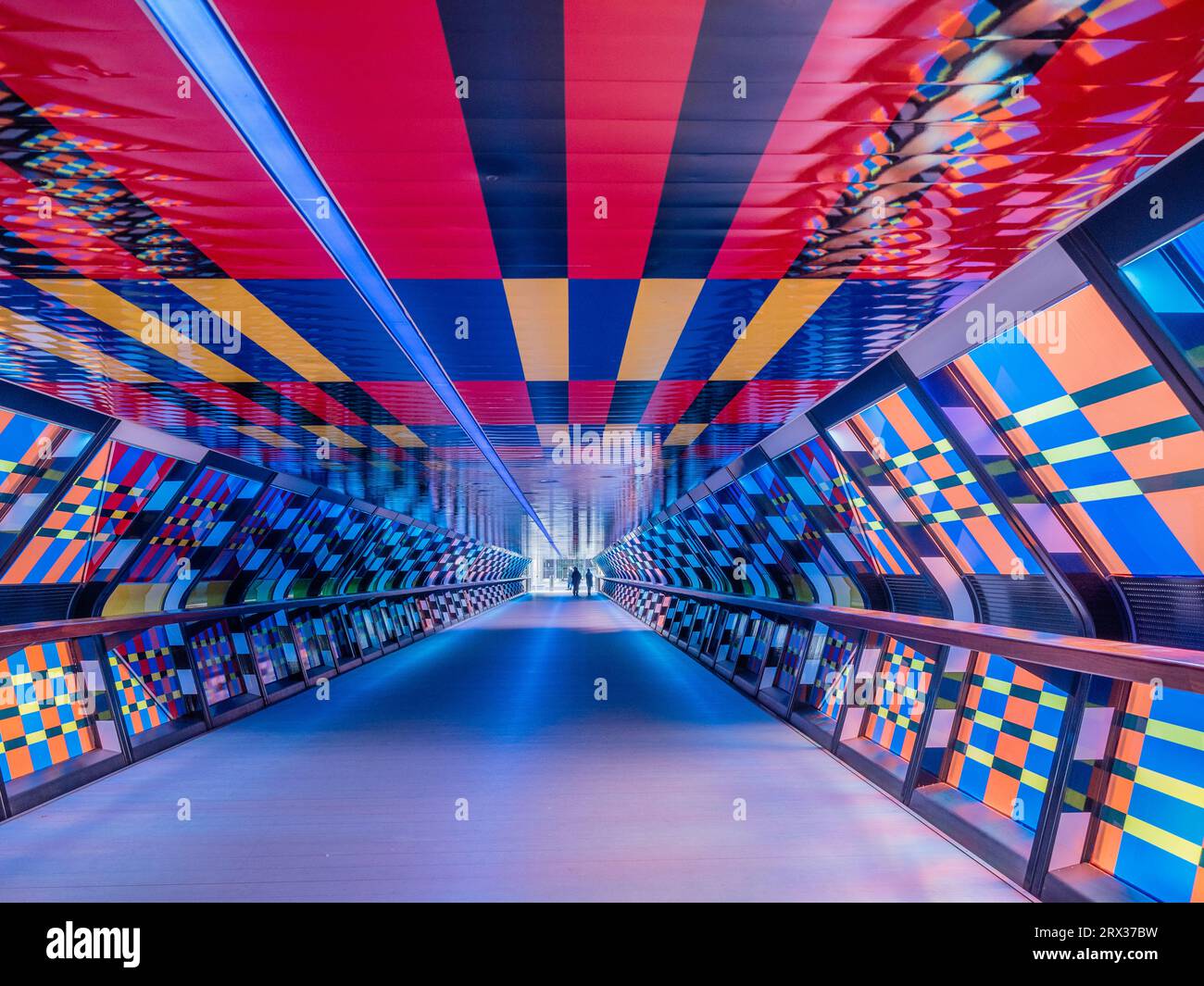 Captivated by Colour by Camille Walala, Adams Plaza Bridge, Canary ...