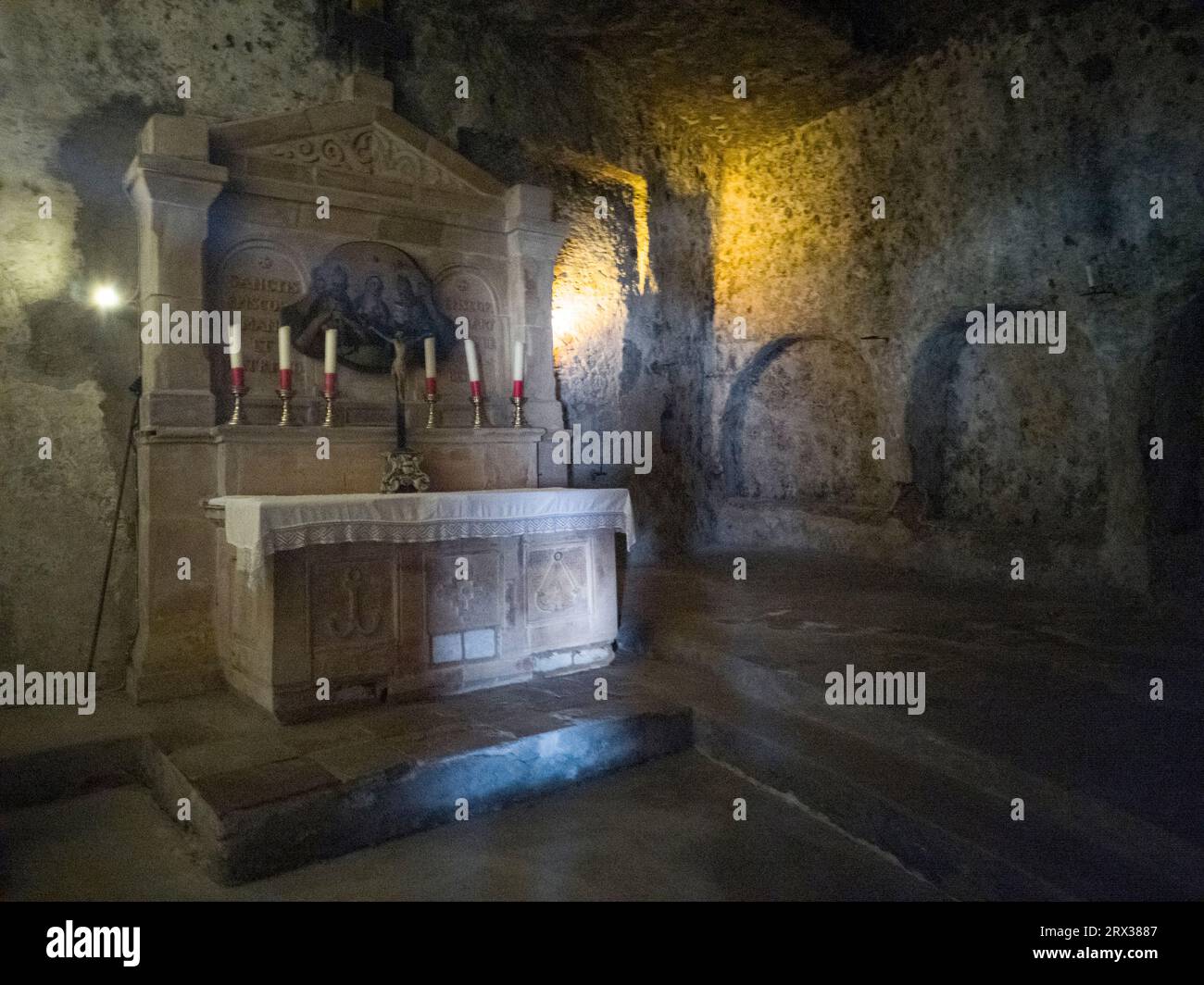 St. Peter's Cemetery Catacombs, Salzburg, Austria, Europe Stock Photo ...