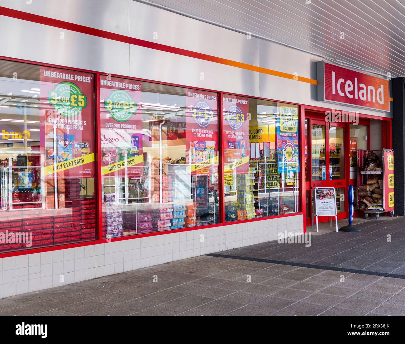 Iceland Frozen Food store in Thornaby,England,UK Stock Photo - Alamy