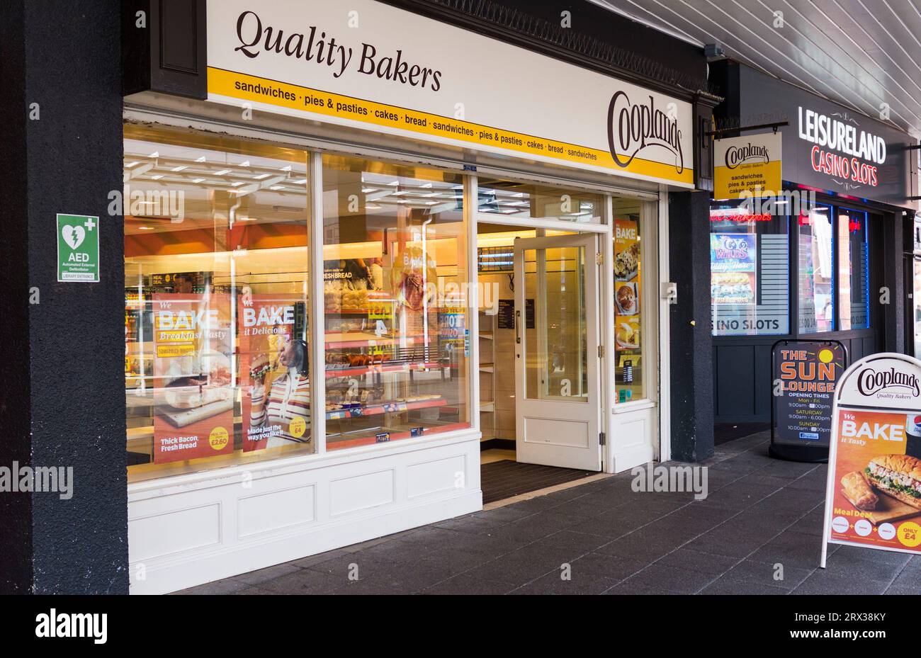 Cooplands Quality Bakers Thornaby,England,UK Stock Photo - Alamy