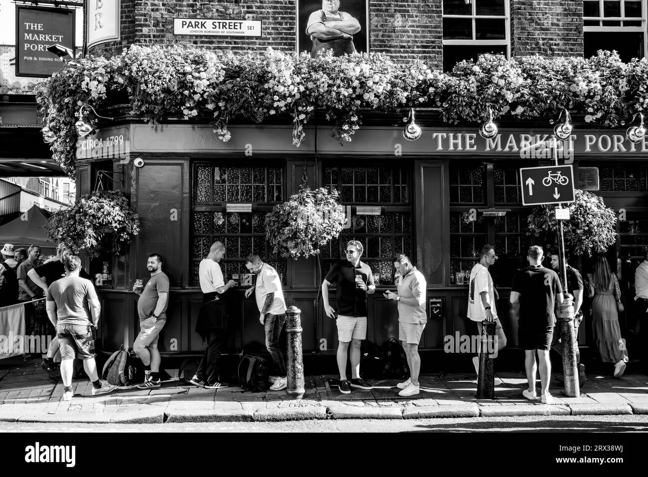 Market public house in Black and White Stock Photos & Images - Alamy
