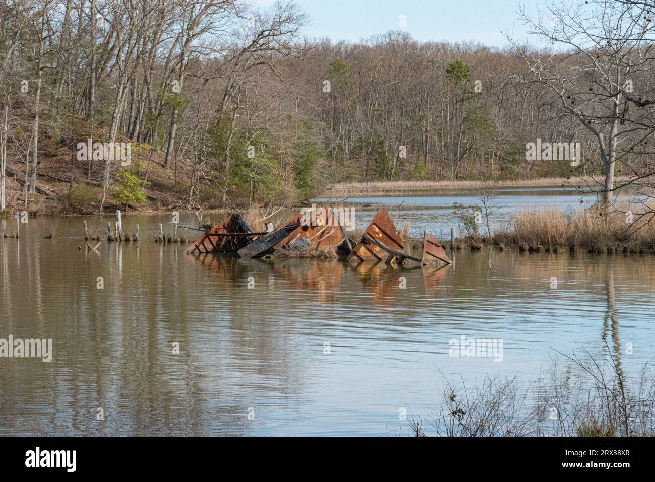 Mallows bay shipwreck hi-res stock photography and images - Alamy