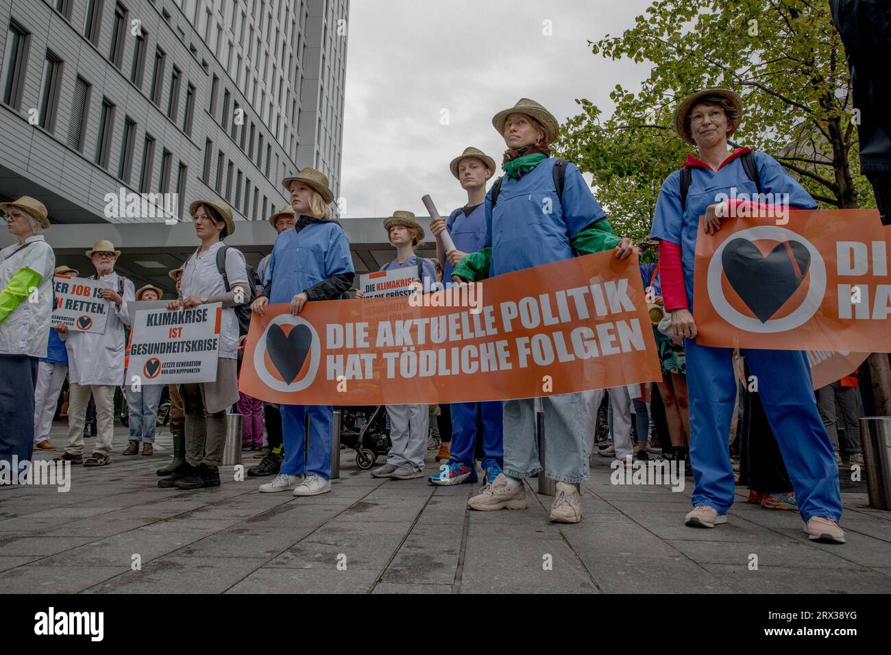 The streets of Berlin witnessed an unregistered march on September 22 ...