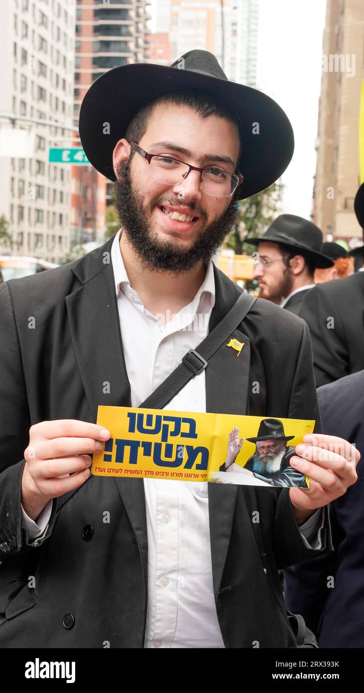 Manhattan, New York, USA. 22nd Sep, 2023. Thousands of Israelis and U.S ...