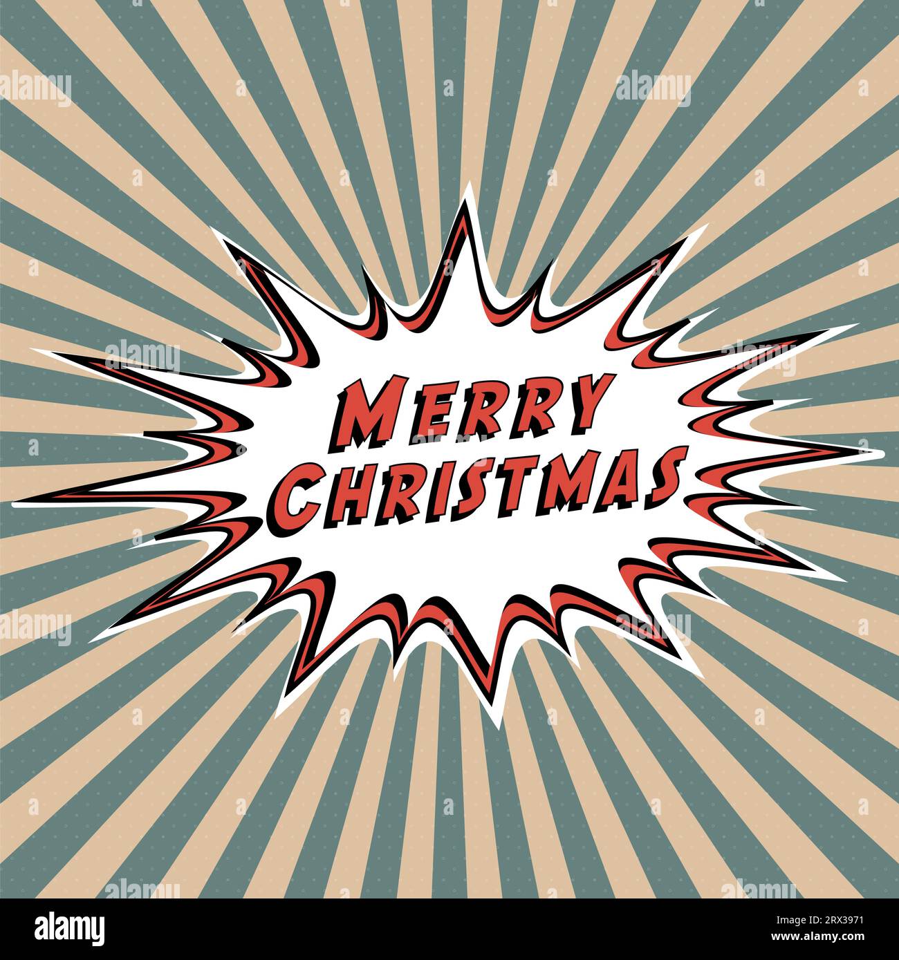 Merry christmas comic bubble text Stock Vector Images - Alamy