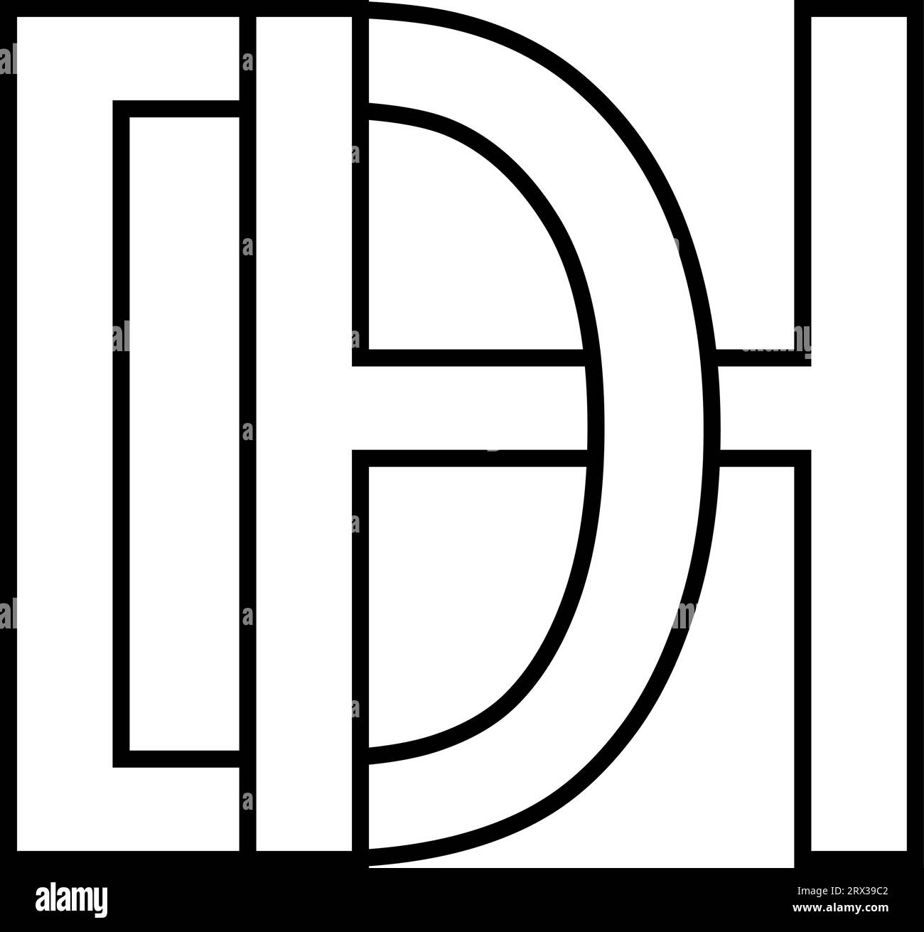 Hd logo sign Stock Vector Images - Alamy