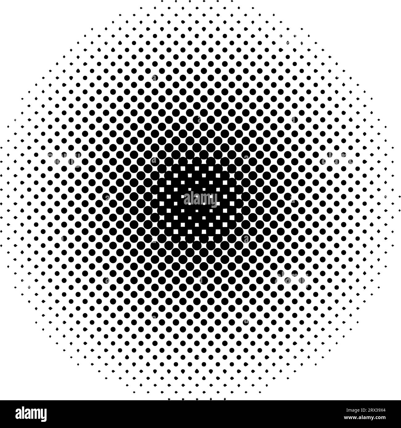 Halftone, circles size circles gradations dot pop art pattern Stock ...