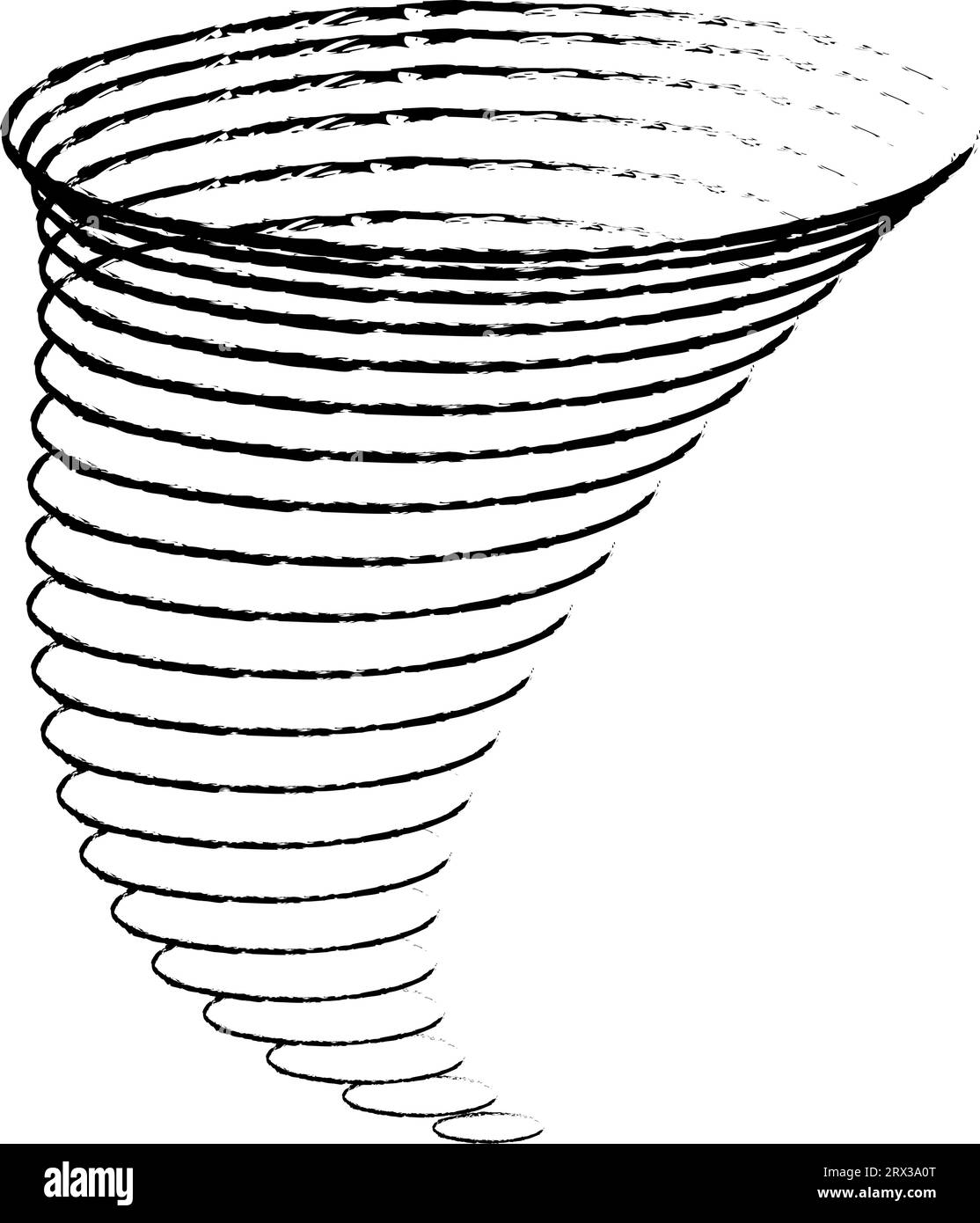 Icon cyclone tornadoes linear flat style. vector illustration Stock ...