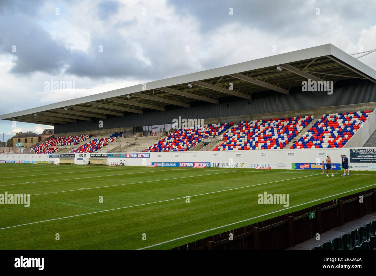 A view of the new stand at Wakefield Trinity, ahead of the Betfred ...