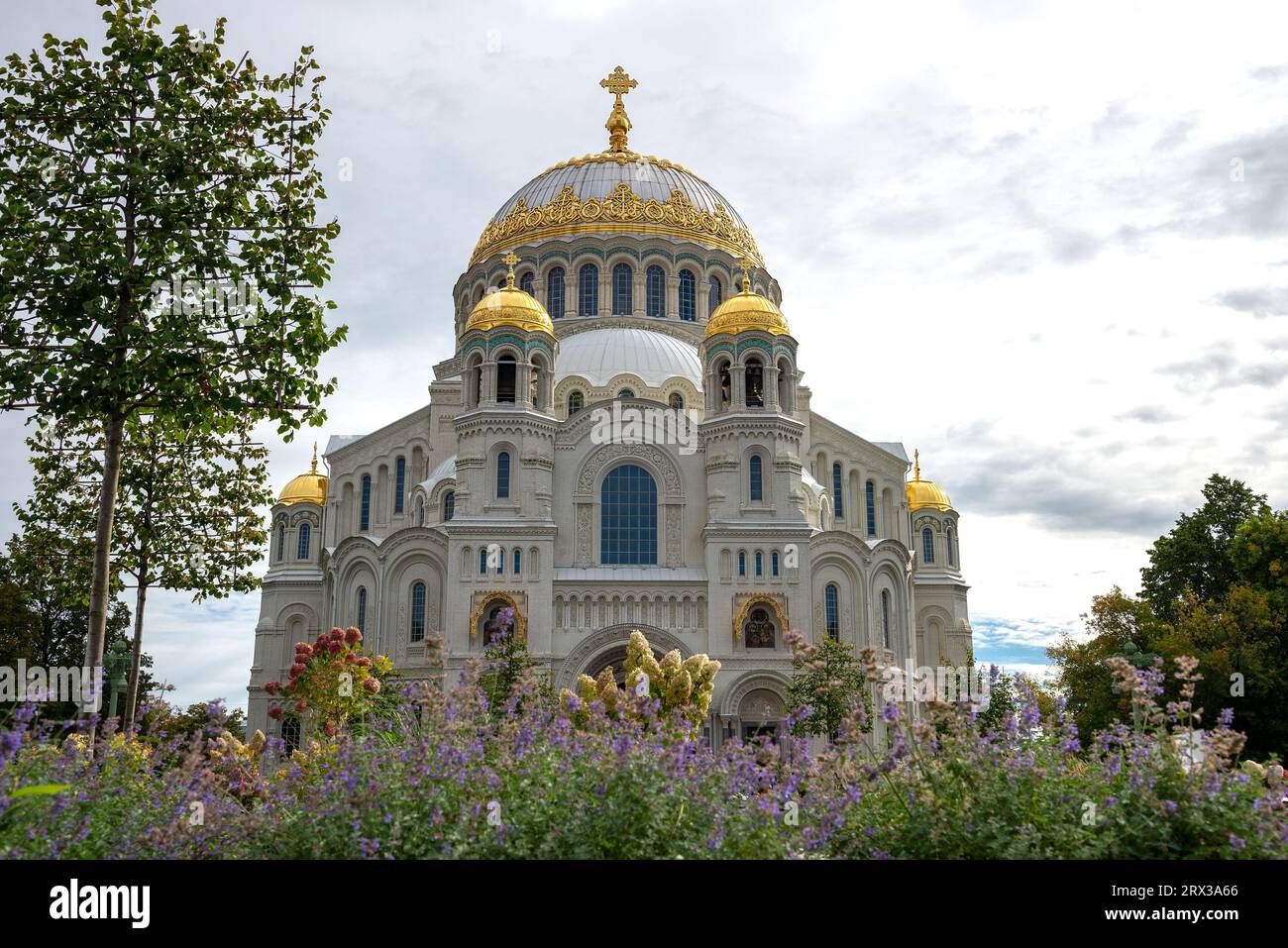 The Naval Cathedral of St. Nicholas the Wonderworker on a summer day ...