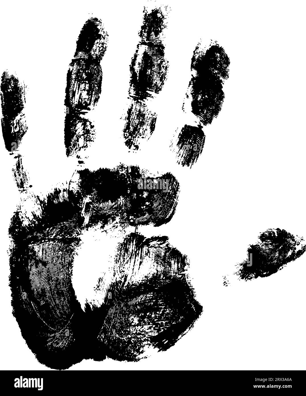 Handprint vector vectors hi-res stock photography and images - Alamy