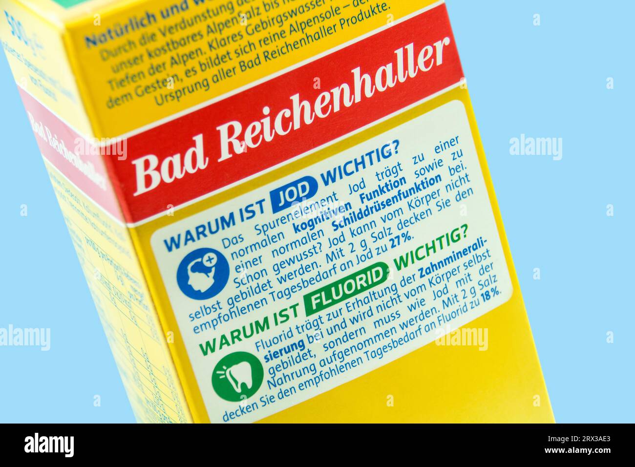 Bad Reichenhaller Alpen Salz mit Jod und Fluorid Stock Photo - Alamy