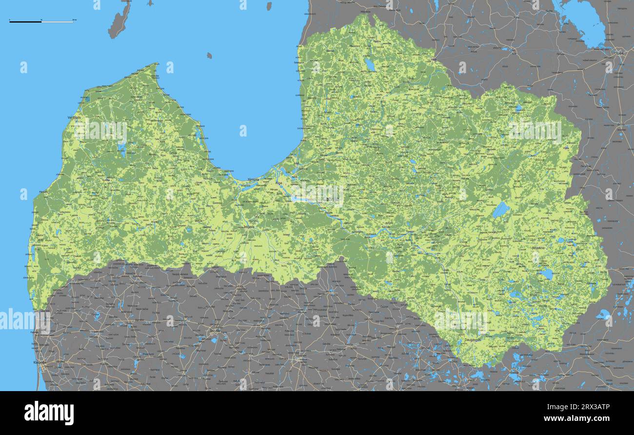 Map of Latvia Vector illustration Stock Vector Image & Art - Alamy