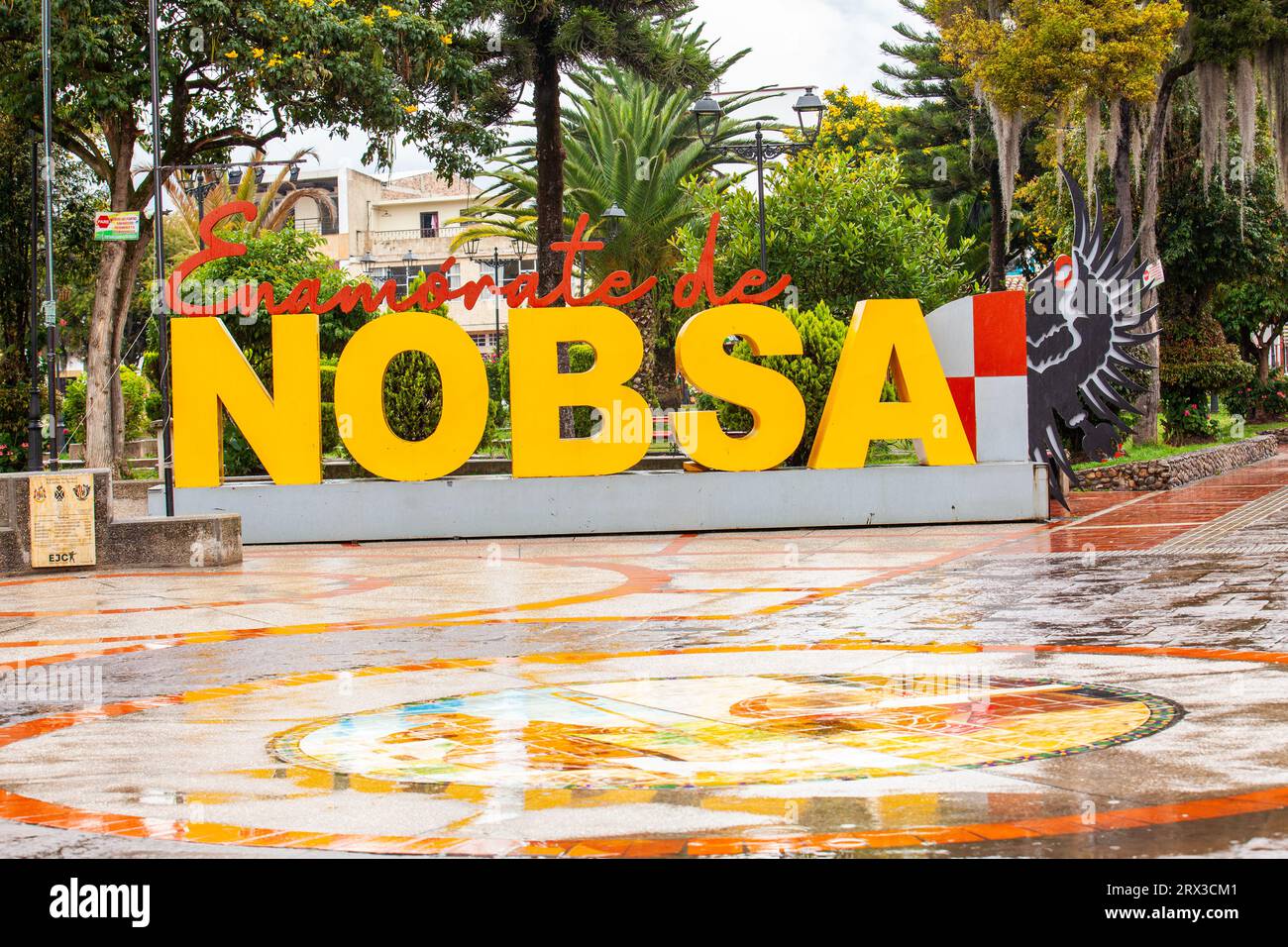 Nobsa, Boyaca, Colombia - August 9th 2023. Beautiful small town of ...